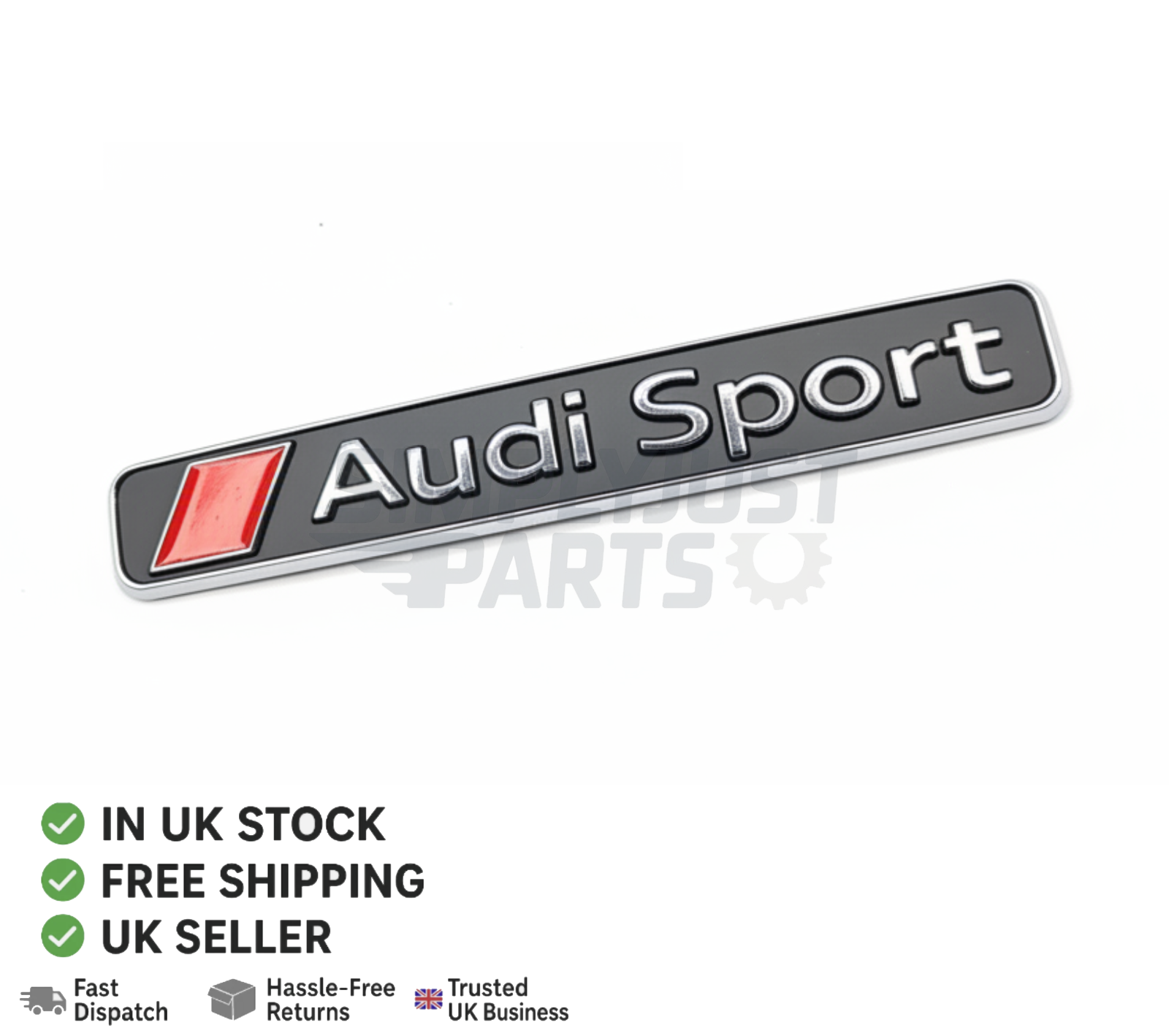 Audi Sport Gloss Chrome /Black Badge Rear Boot/Tailgate **New** – Jap ...